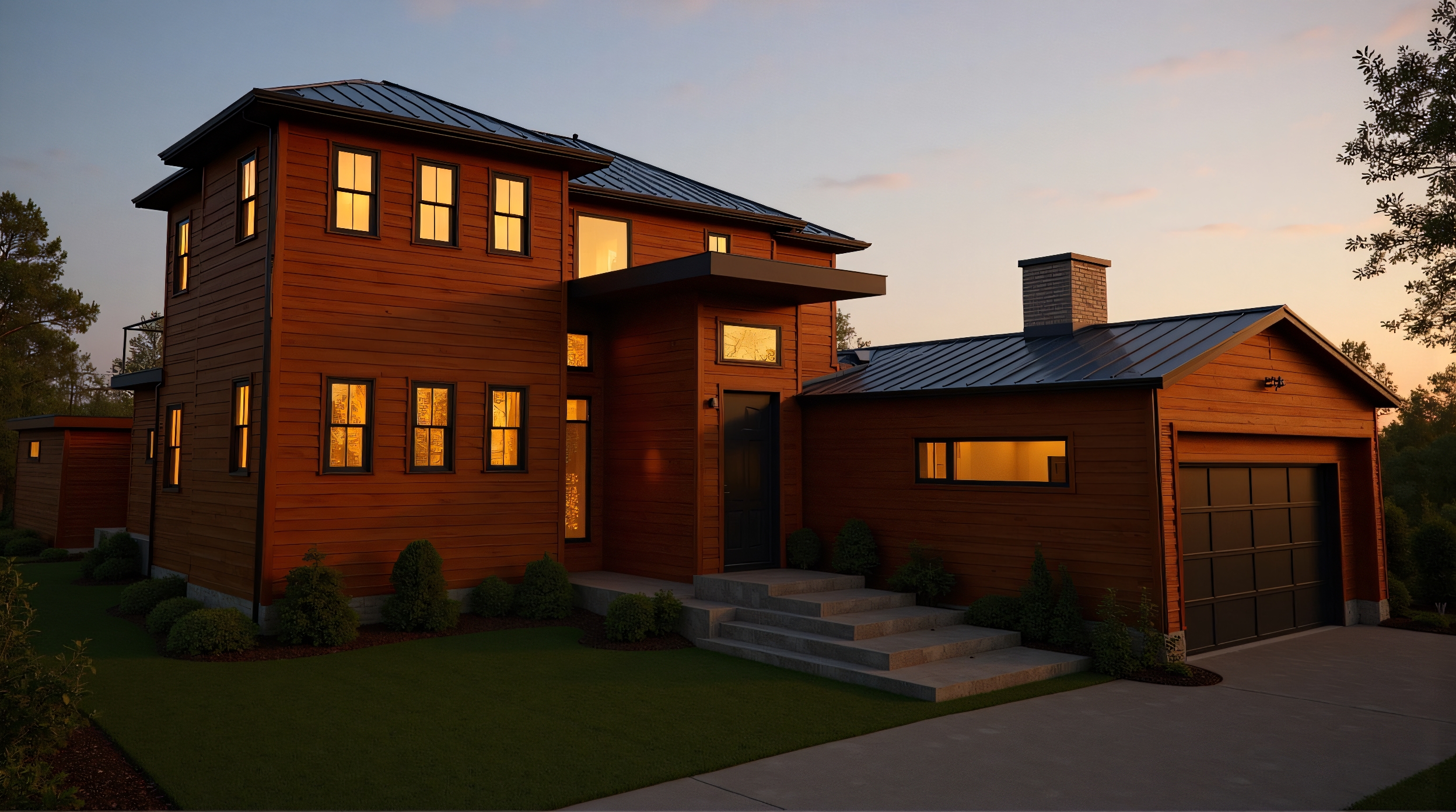 Modern Farmhouse Exterior Renovation | ArchiVinci | 18445