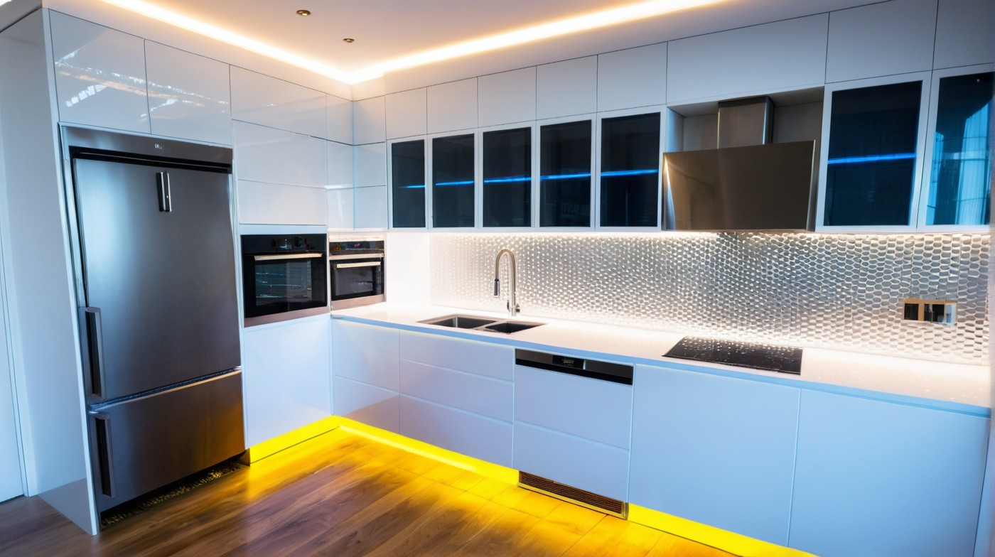 Futuristic Kitchen 3D Model | ArchiVinci | 15307