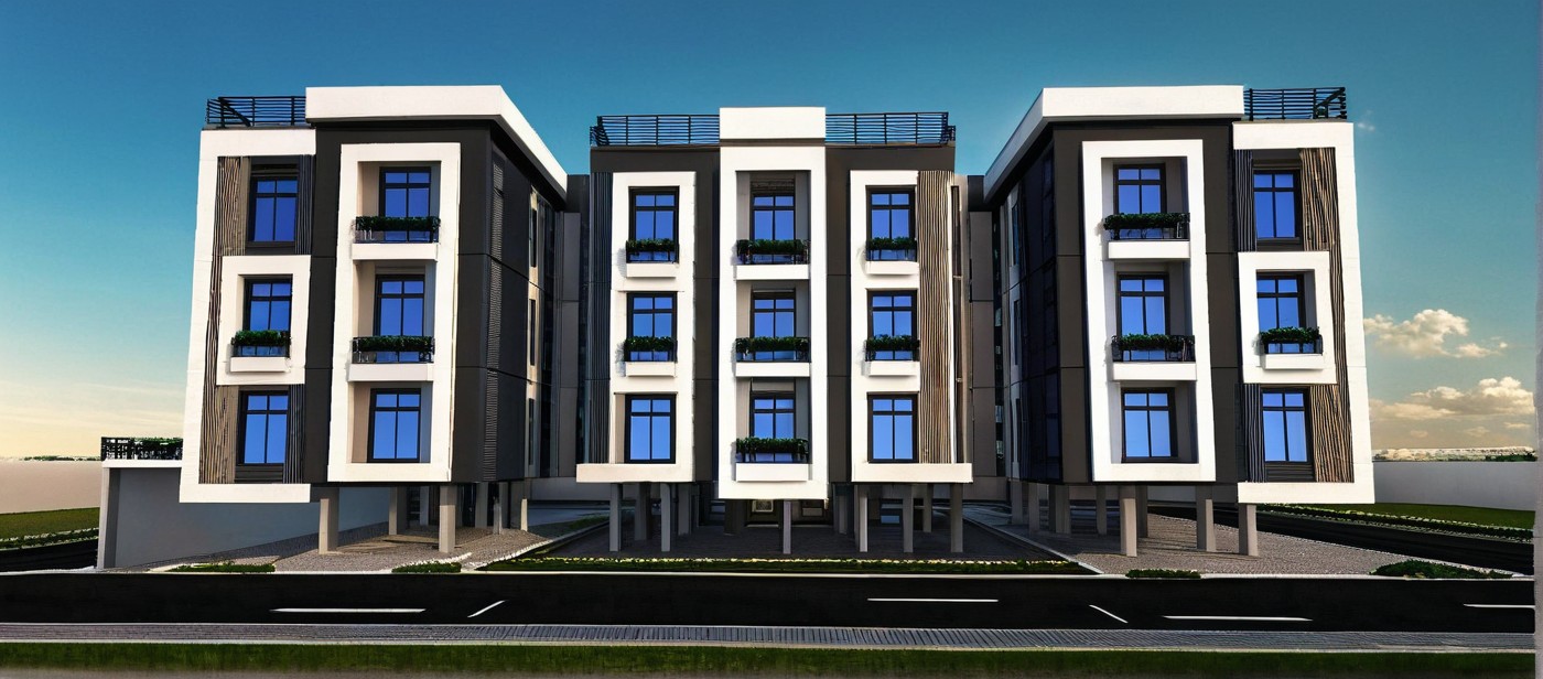 Realistic Apartment Building Render | ArchiVinci | 77781