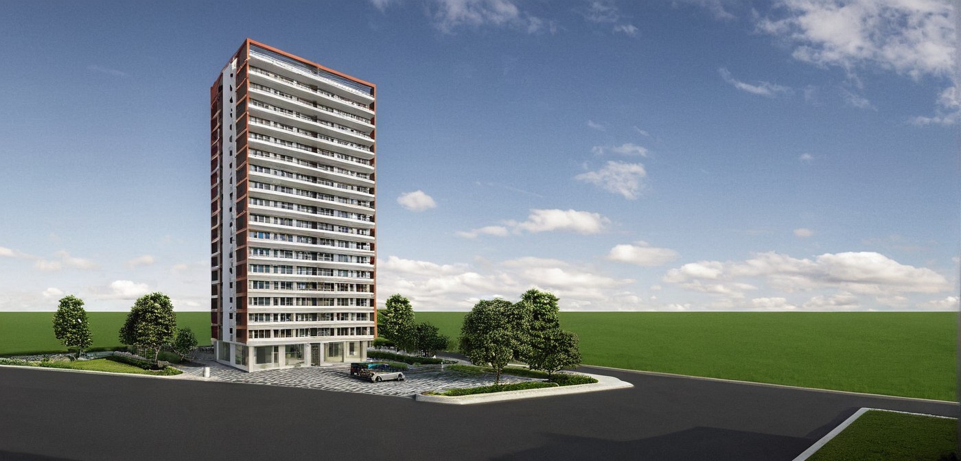 Modern Apartment Building Rendering | ArchiVinci | 69218